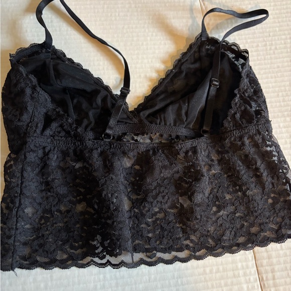 H&M | Intimates & Sleepwear | Elegant Black Lace Bralette Gothic Baby ...